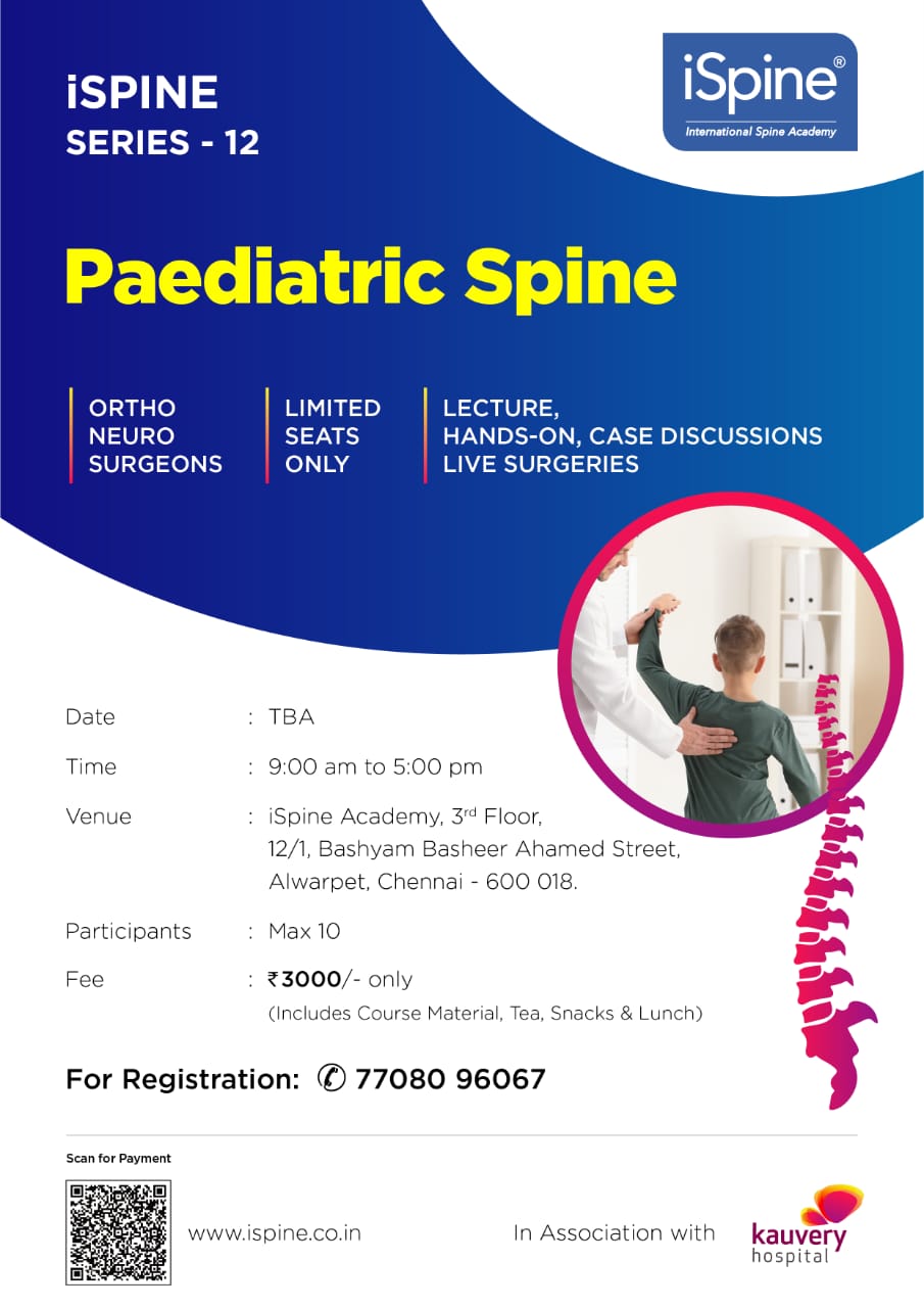 Upcoming Events - The iSpine Academy