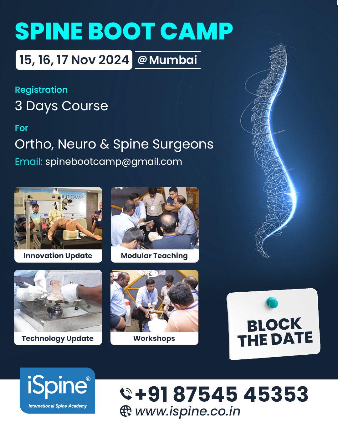 Upcoming Events - The iSpine Academy